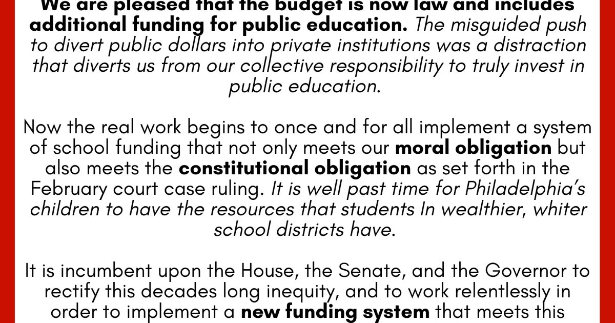 PFT PRESIDENT JERRY JORDAN ON FINALIZED PA BUDGET | Philadelphia ...