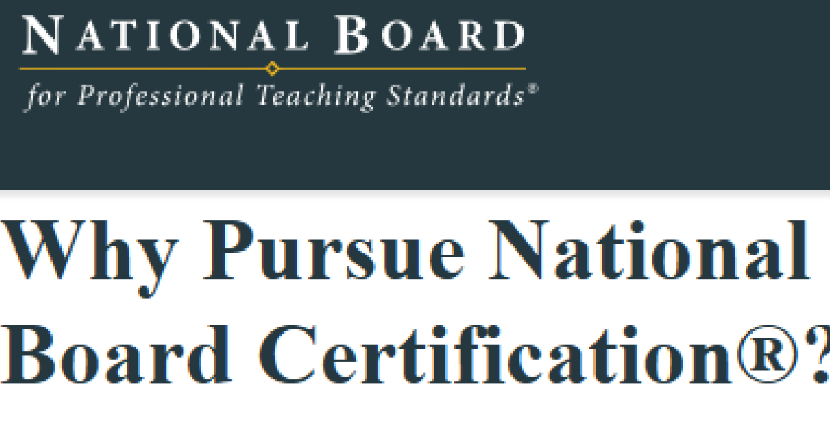 National Board Certification Information | Philadelphia Federation of ...